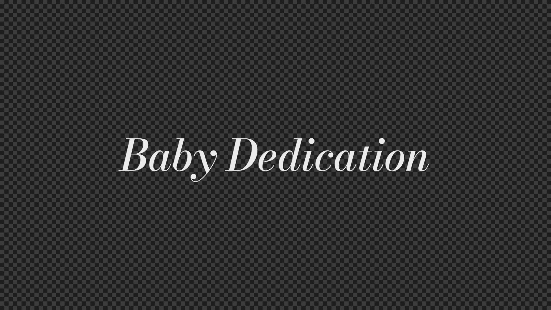 Valley River Title Overlay - Baby Dedication | Visual Revival