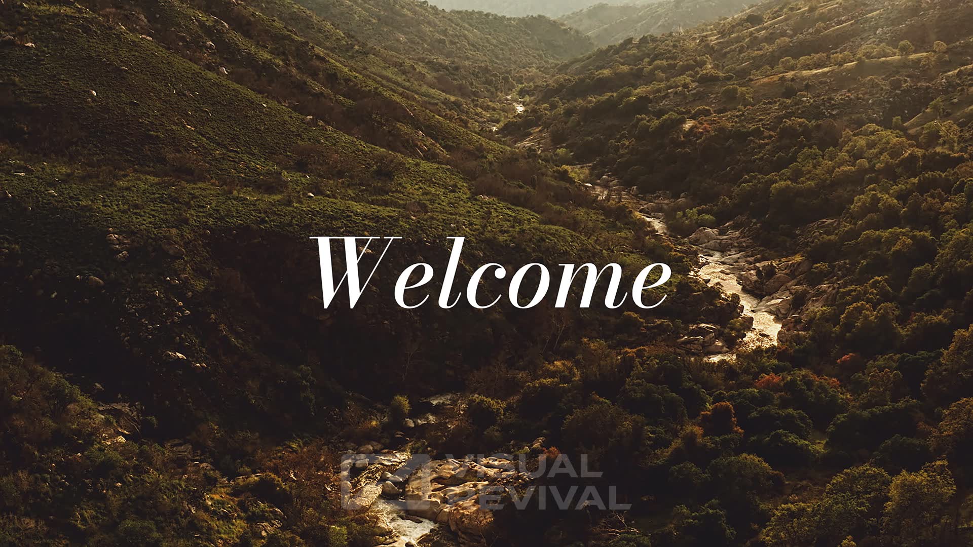 Valley River Title Slide - Welcome | Visual Revival