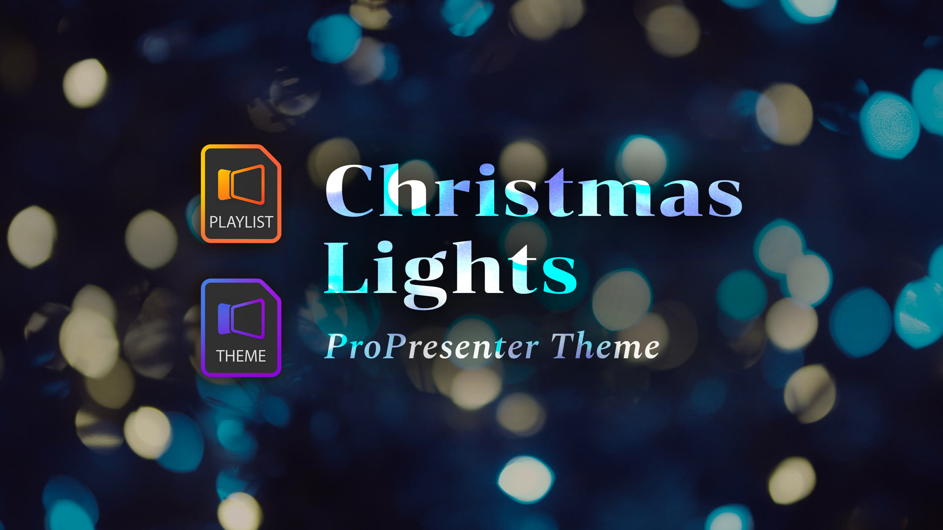 Christmas Lights ProPresenter Theme | Visual Revival