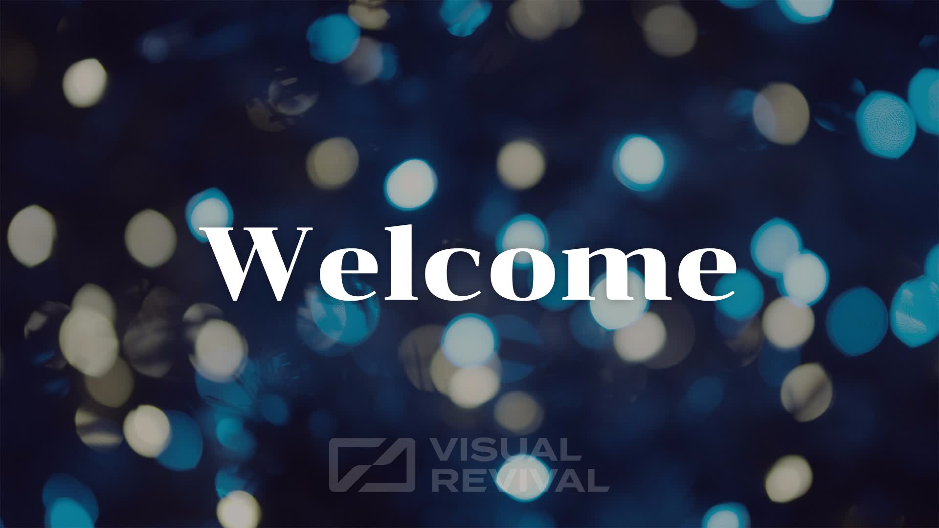 Christmas Lights Title Slide - Welcome | Visual Revival