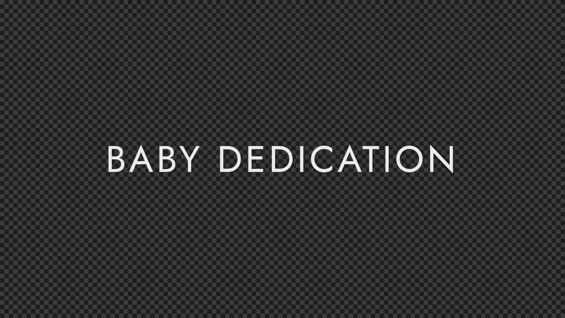 Retrograde Title Overlay - Baby Dedication | Visual Revival