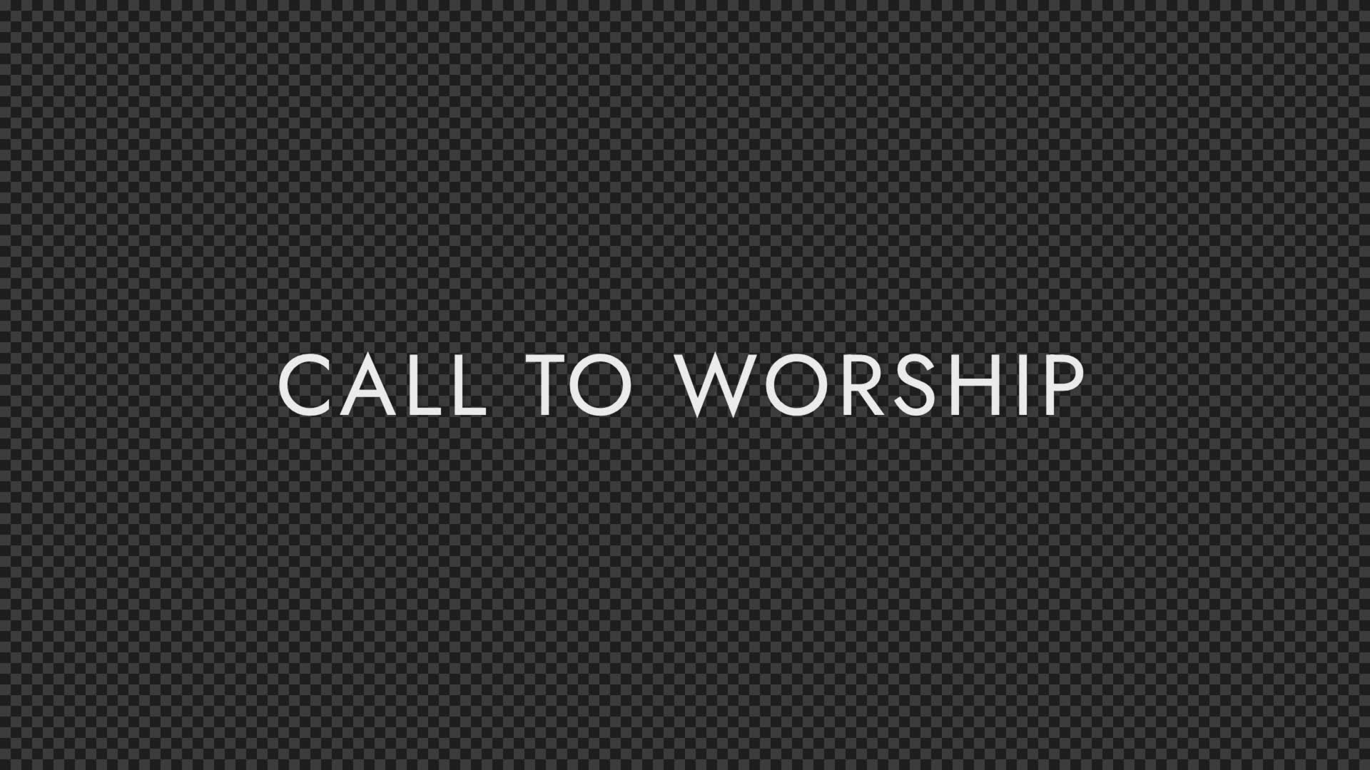 Retrograde Title Overlay - Call To Worship | Visual Revival