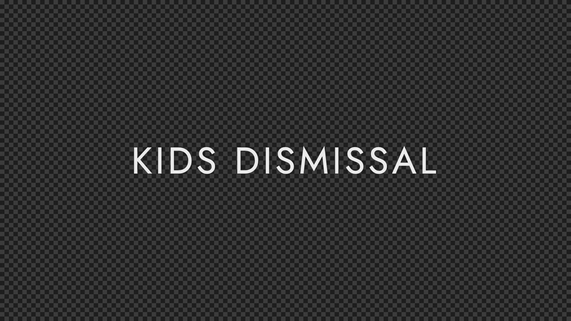 Retrograde Title Overlay - Kids Dismissal | Visual Revival
