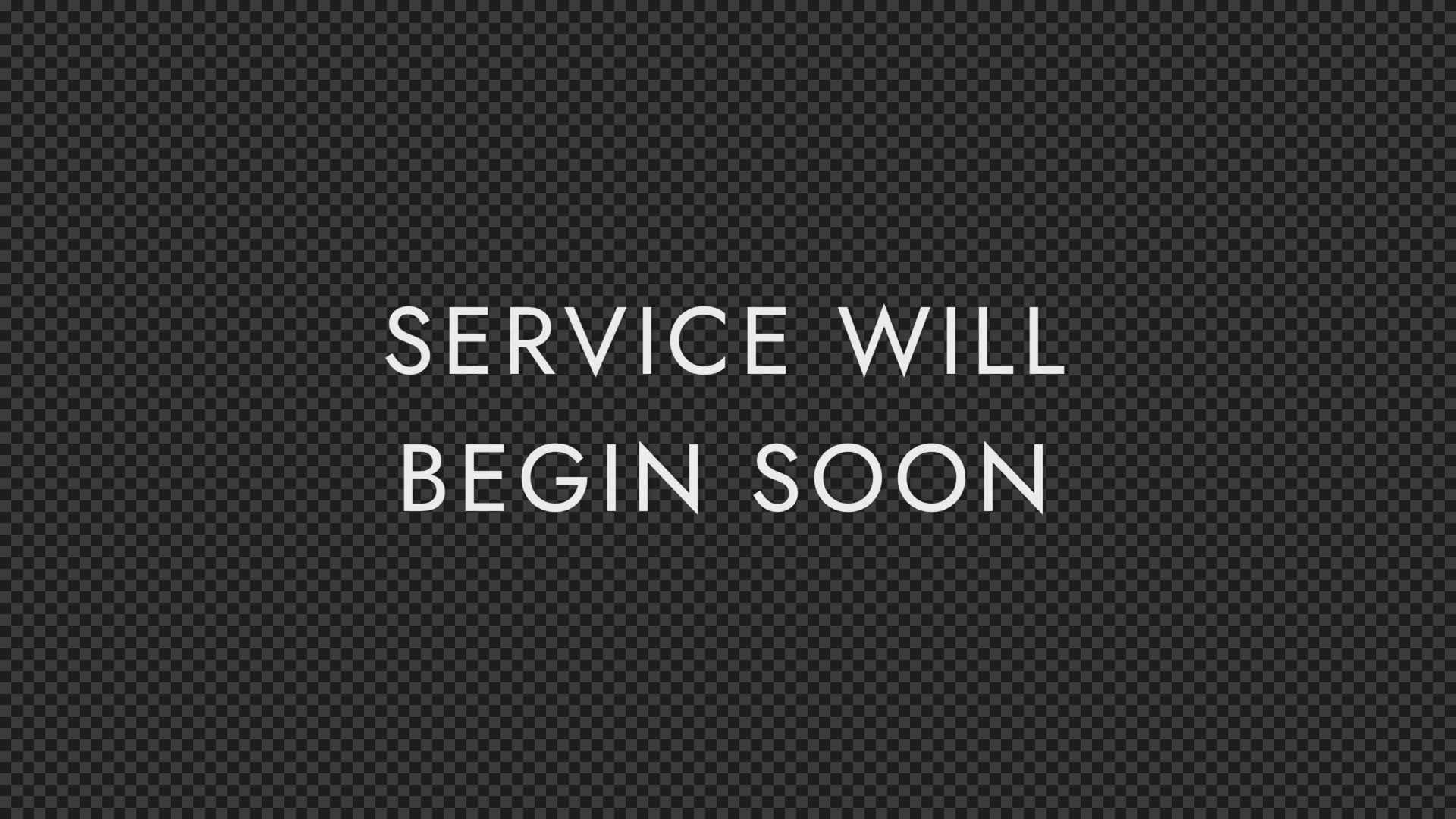 Retrograde Title Overlay - Service Will Begin Soon | Visual Revival
