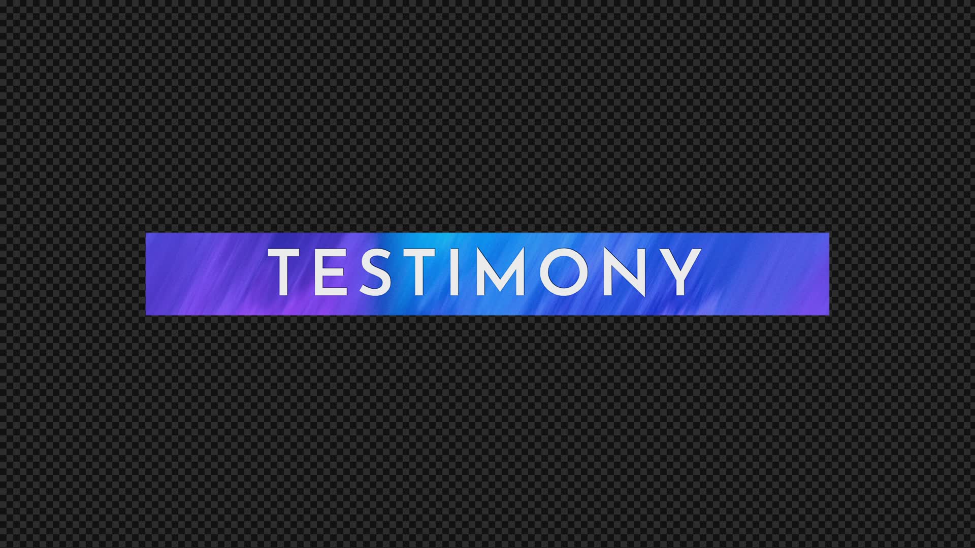 Color Crush Title Overlay - Testimony | Visual Revival