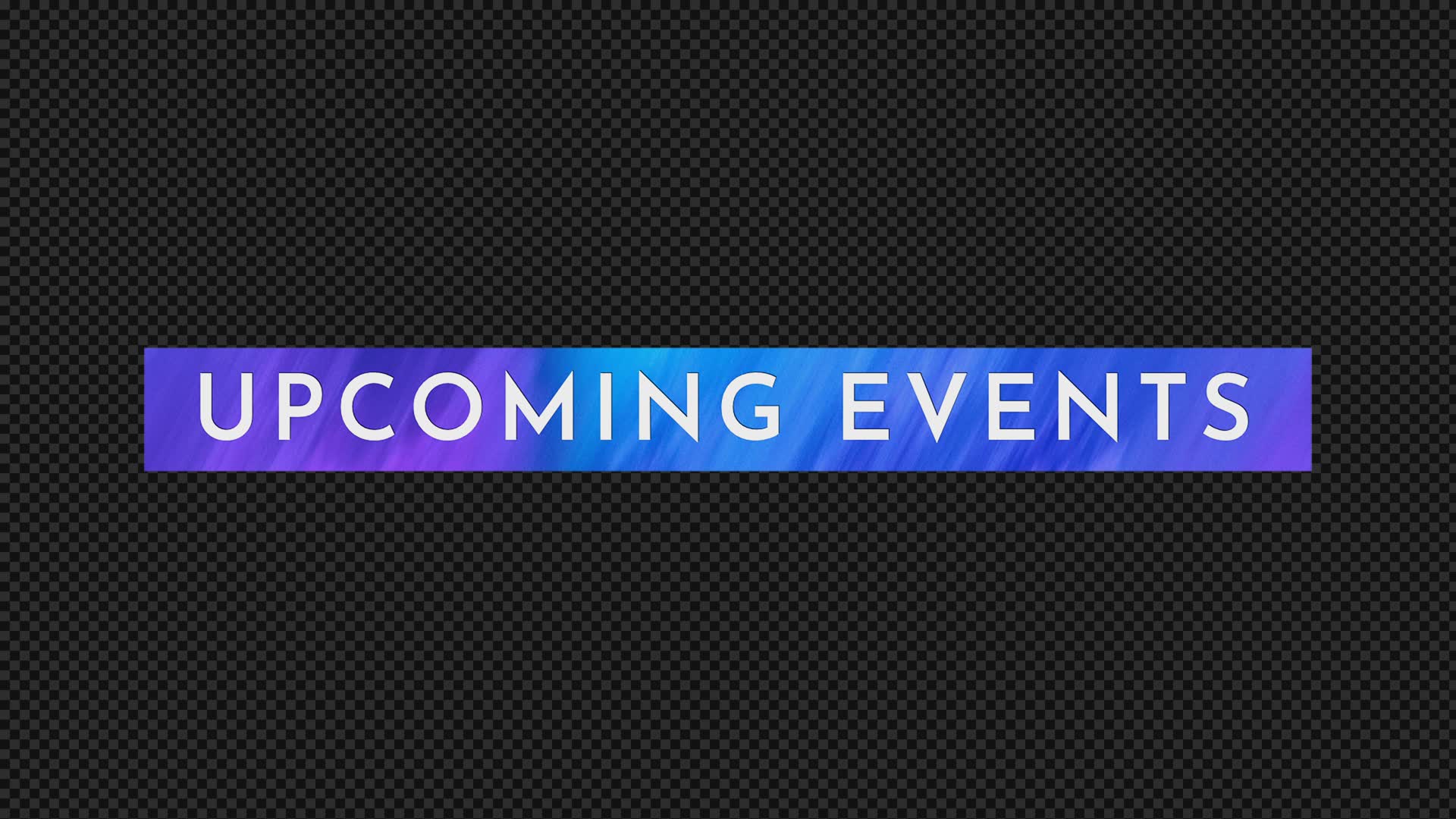 Color Crush Title Overlay - Upcoming Events | Visual Revival
