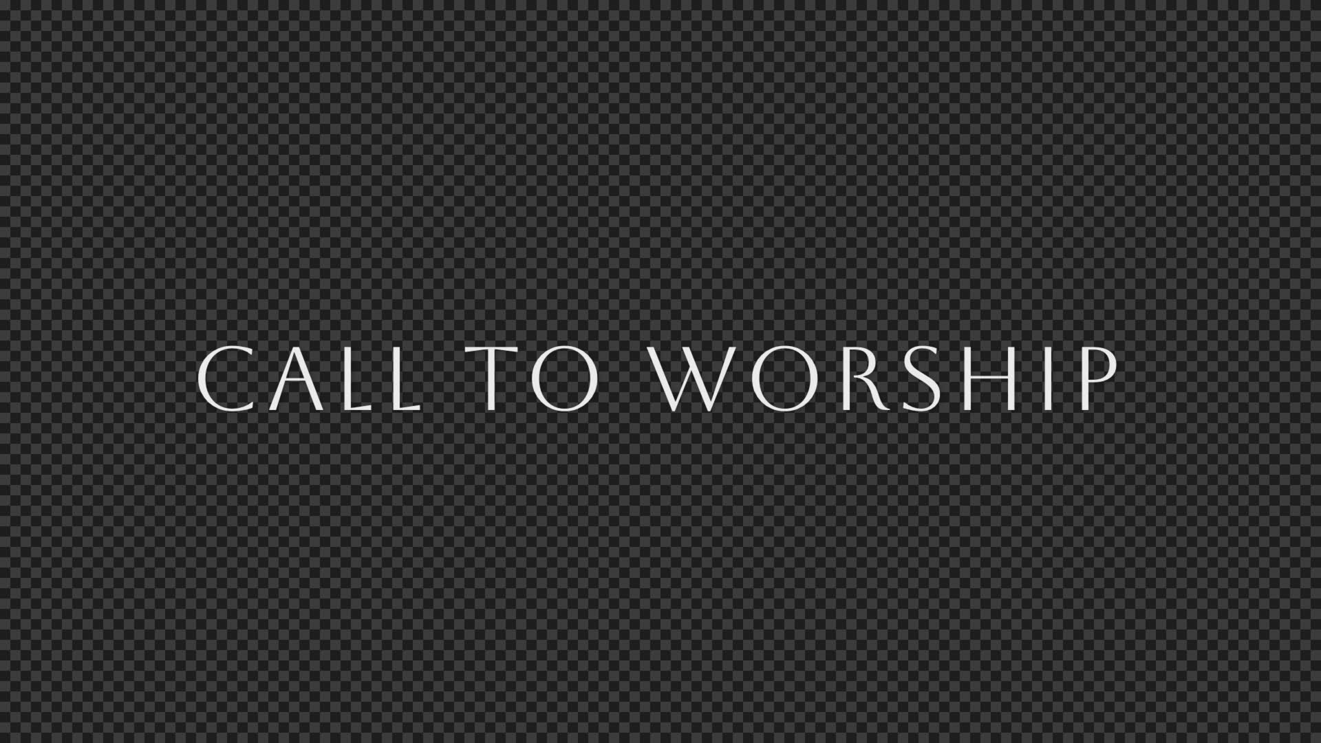 Snow Shimmer Title Overlay - Call To Worship | Visual Revival