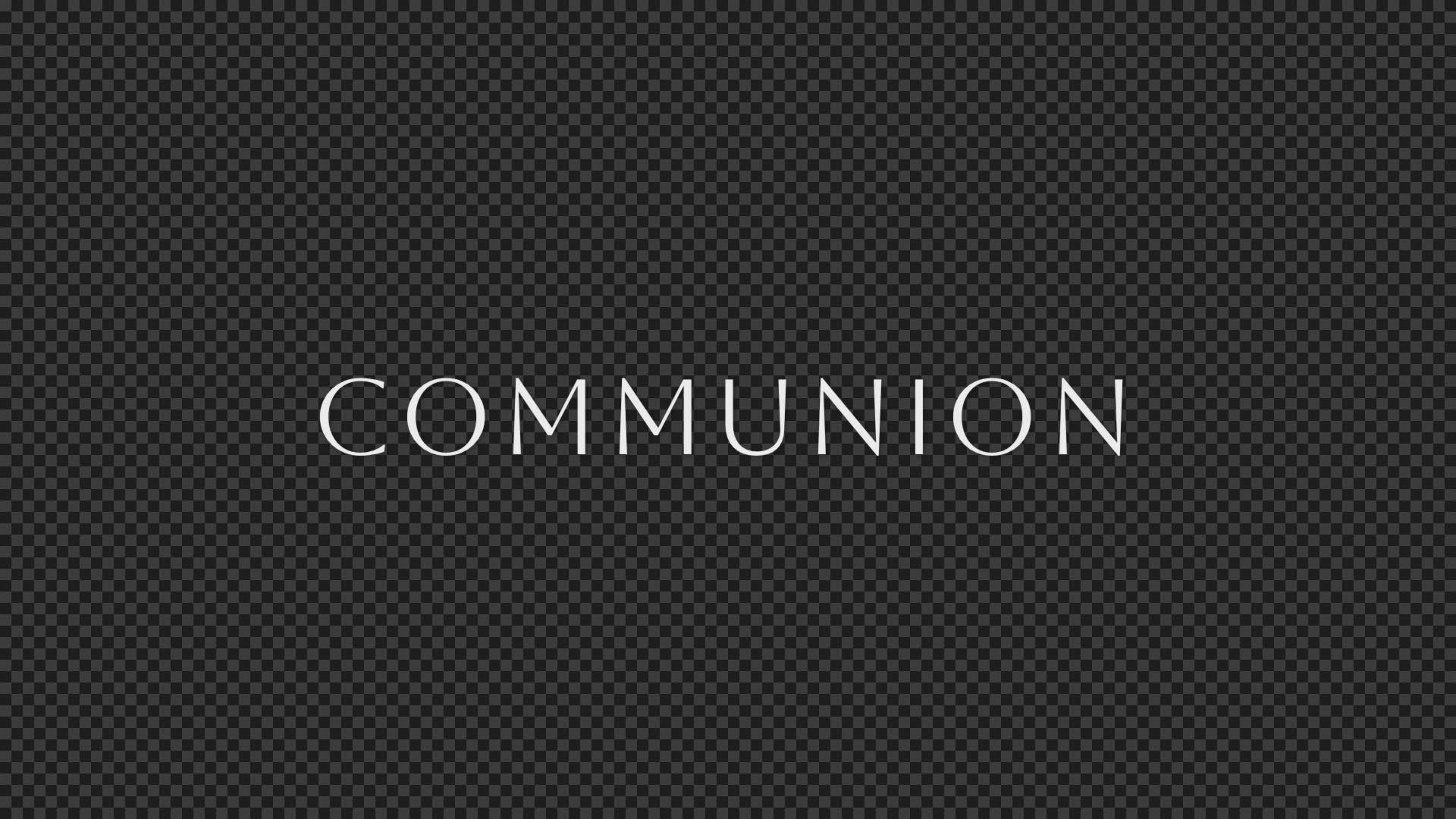 Snow Shimmer Title Overlay - Communion | Visual Revival