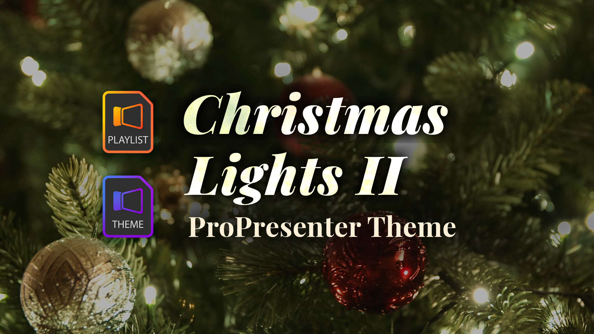 Christmas Lights II ProPresenter Theme | Visual Revival