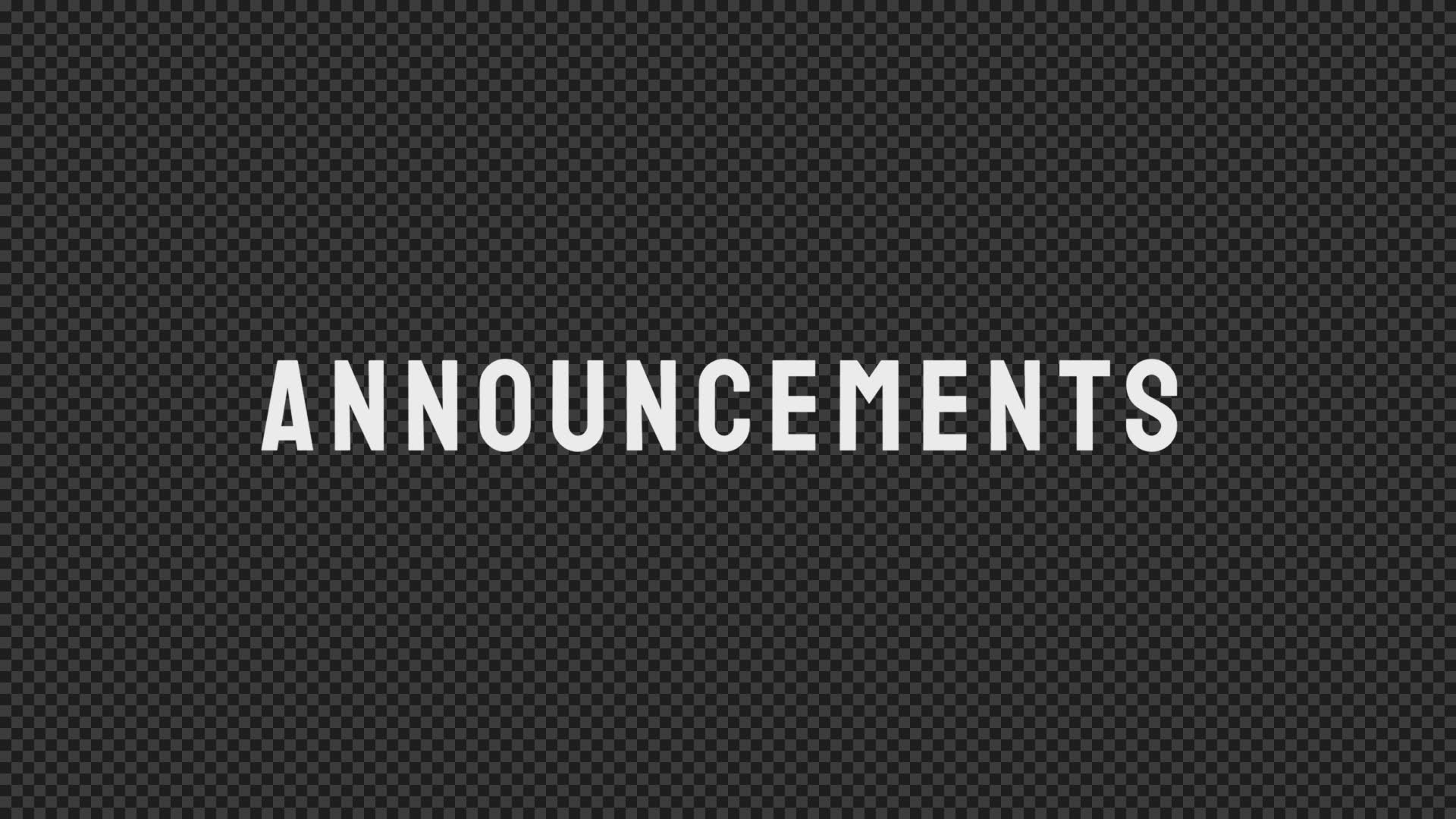 Color Wash Title Overlay - Announcements | Visual Revival