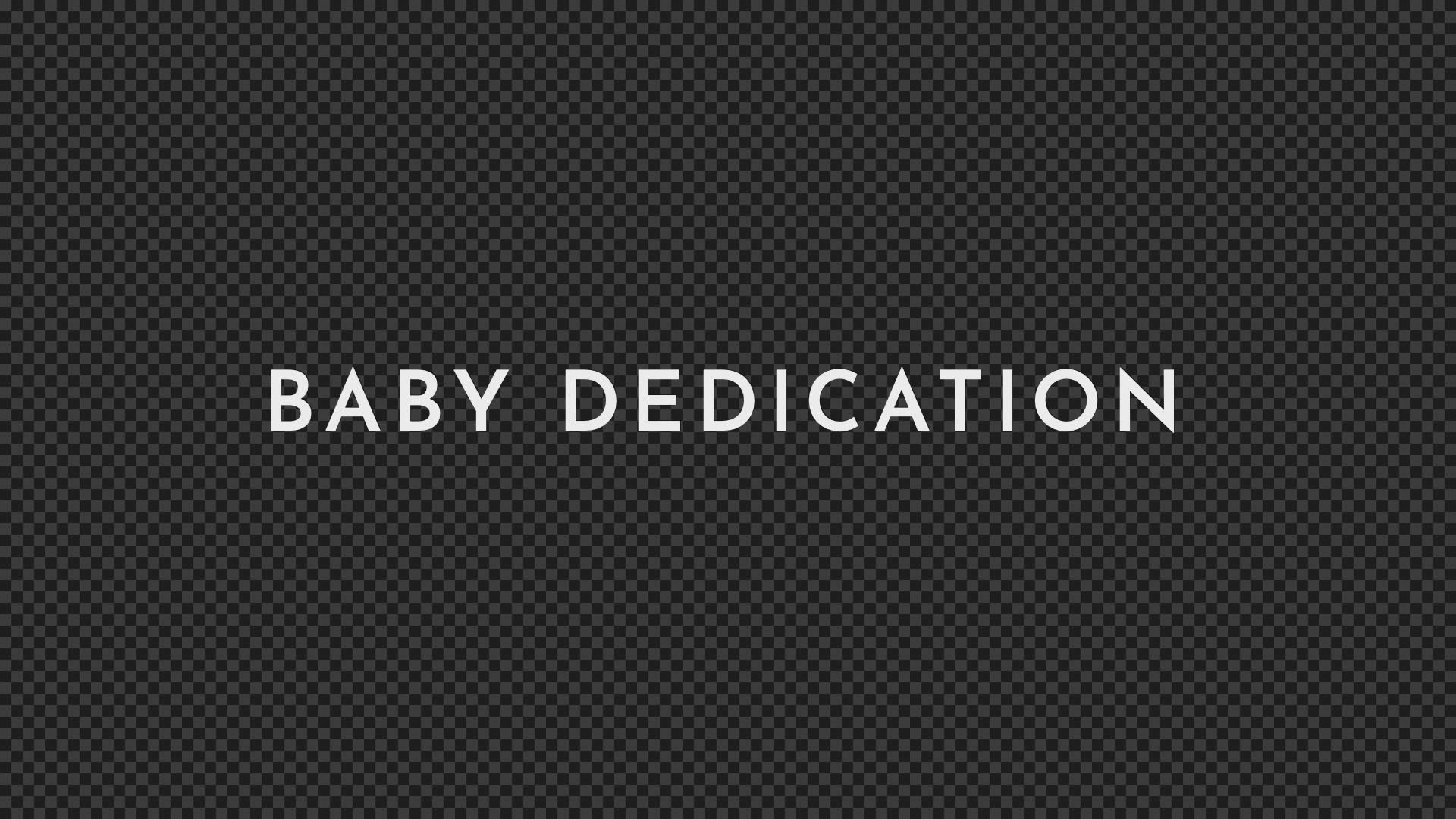 Yosemite Meadows Title Overlay - Baby Dedication | Visual Revival