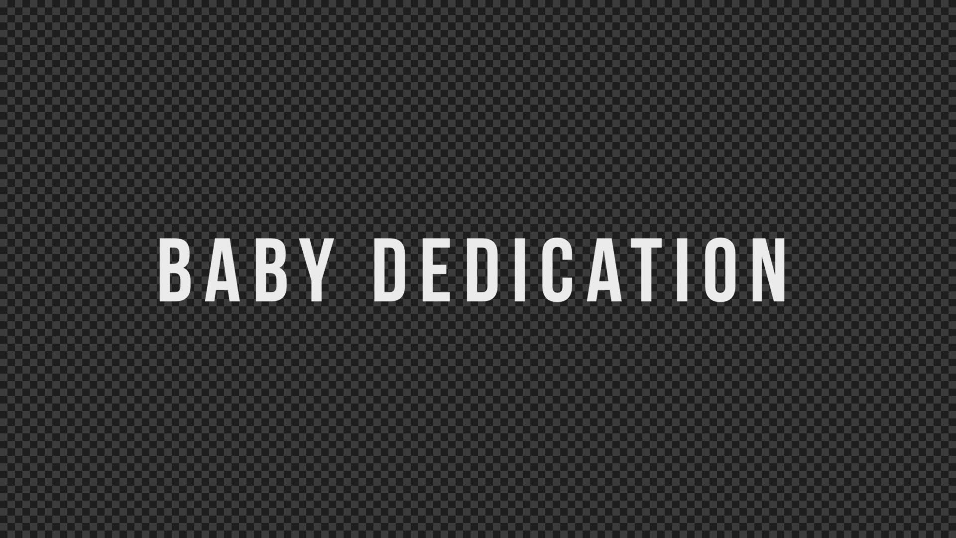 Color Sketch Title Overlay - Baby Dedication | Visual Revival