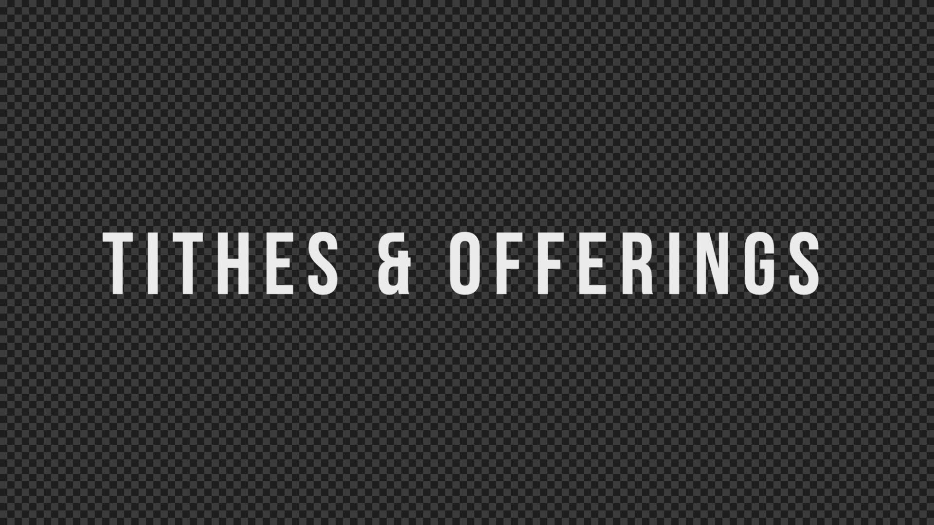 Color Sketch Title Overlay - Tithes And Offerings | Visual Revival