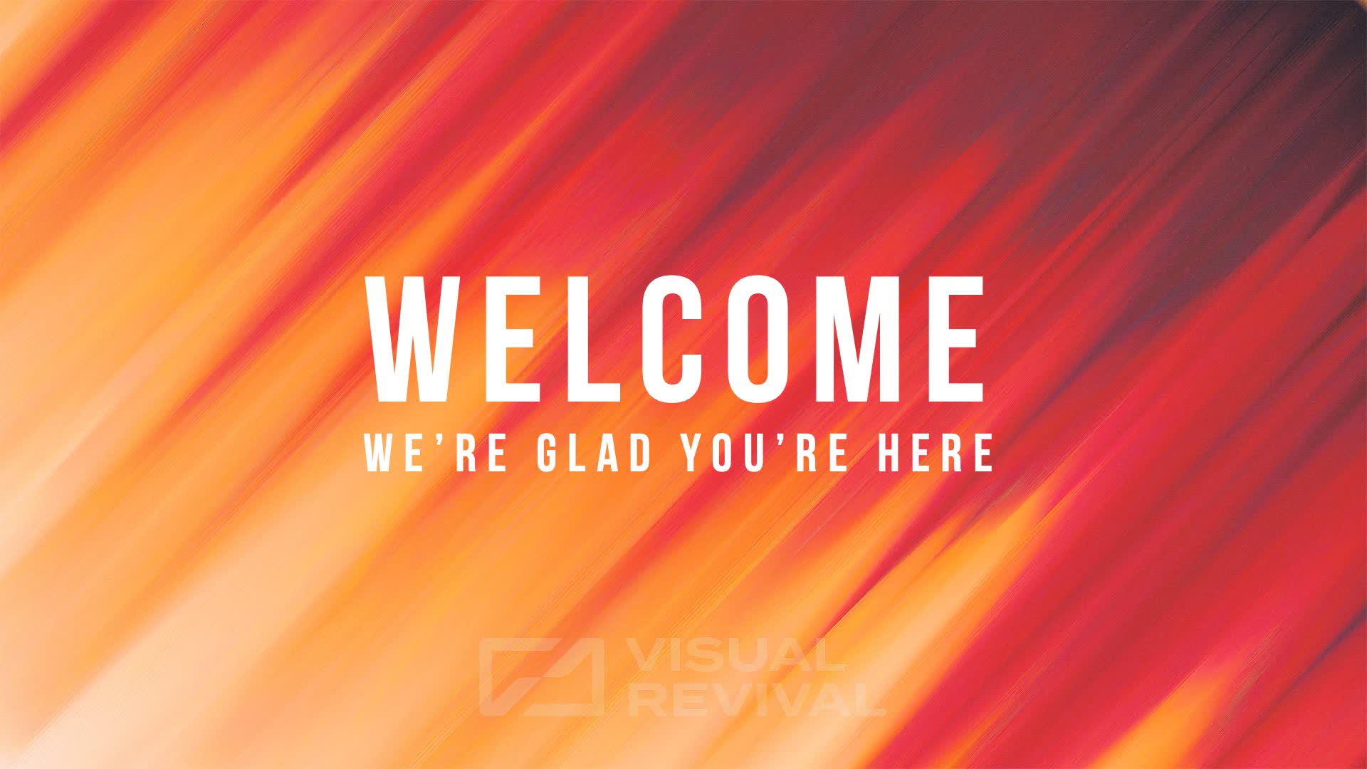 Color Sketch Title Slide - Welcome We're Glad You're Here | Visual Revival