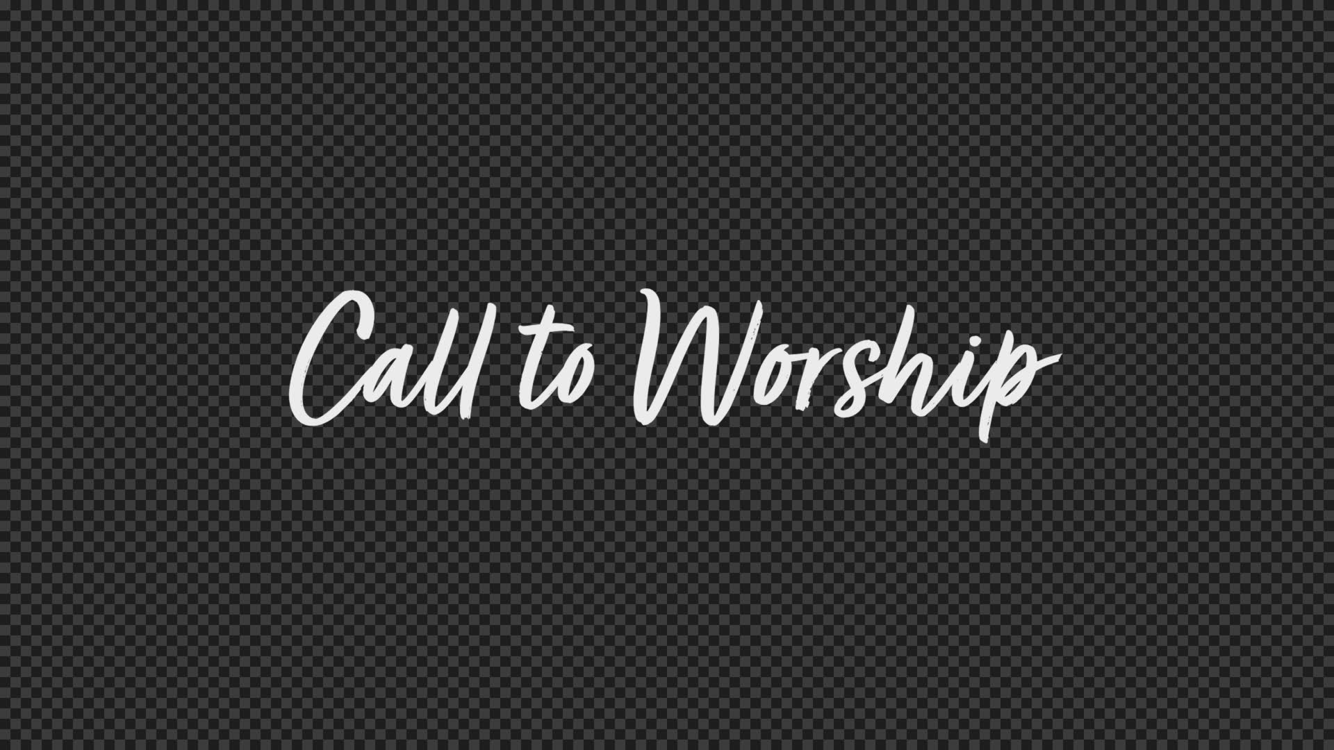 Color Edge Title Overlay - Call To Worship | Visual Revival
