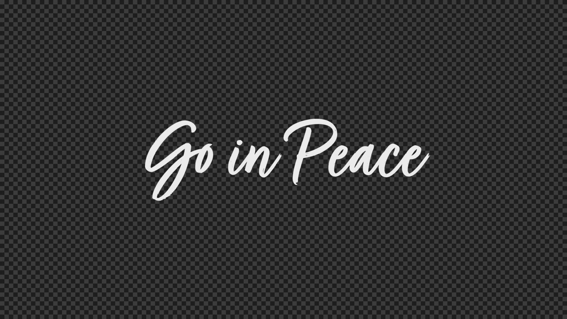 Color Edge Title Overlay - Go In Peace | Visual Revival