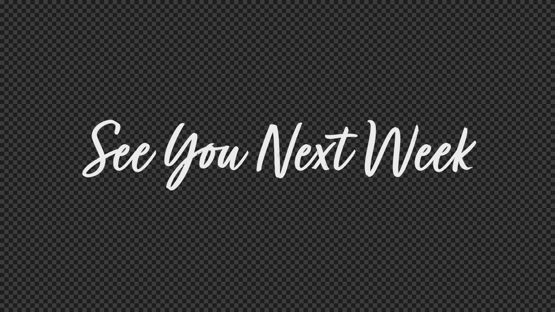 Color Edge Title Overlay - See You Next Week | Visual Revival