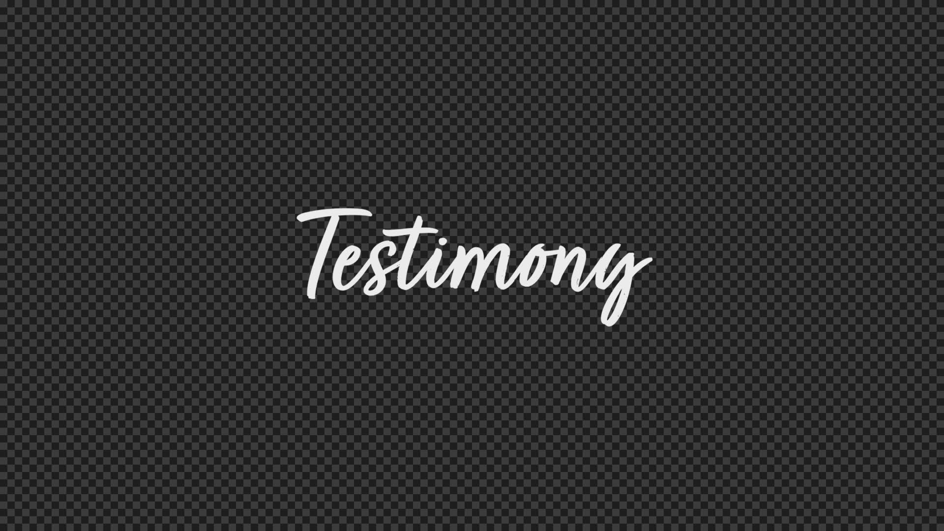 Color Edge Title Overlay - Testimony | Visual Revival
