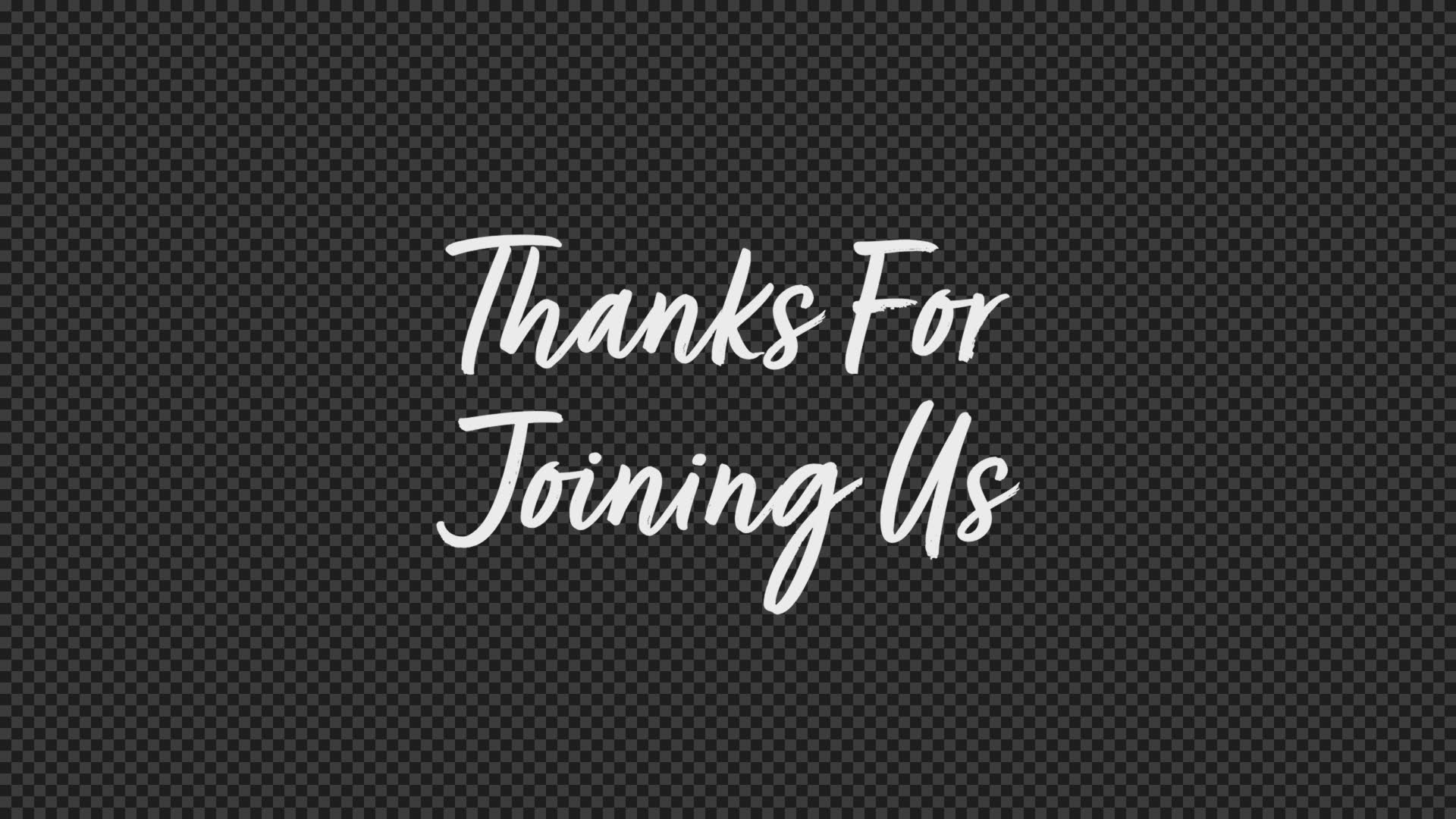 Color Edge Title Overlay - Thanks For Joining Us | Visual Revival