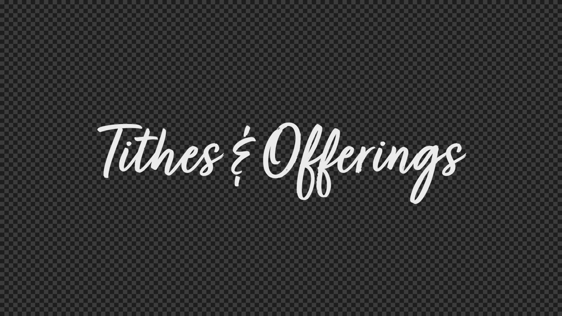 Color Edge Title Overlay - Tithes And Offerings | Visual Revival