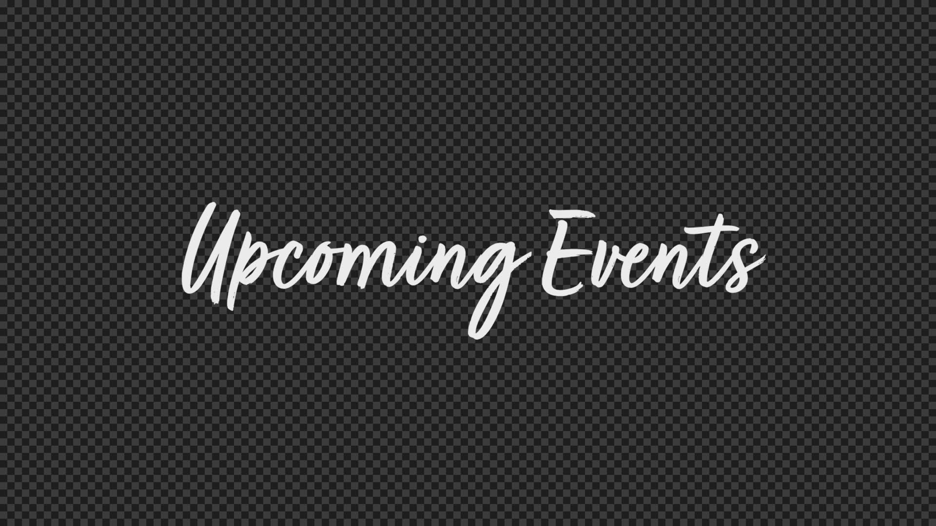 Color Edge Title Overlay - Upcoming Events | Visual Revival