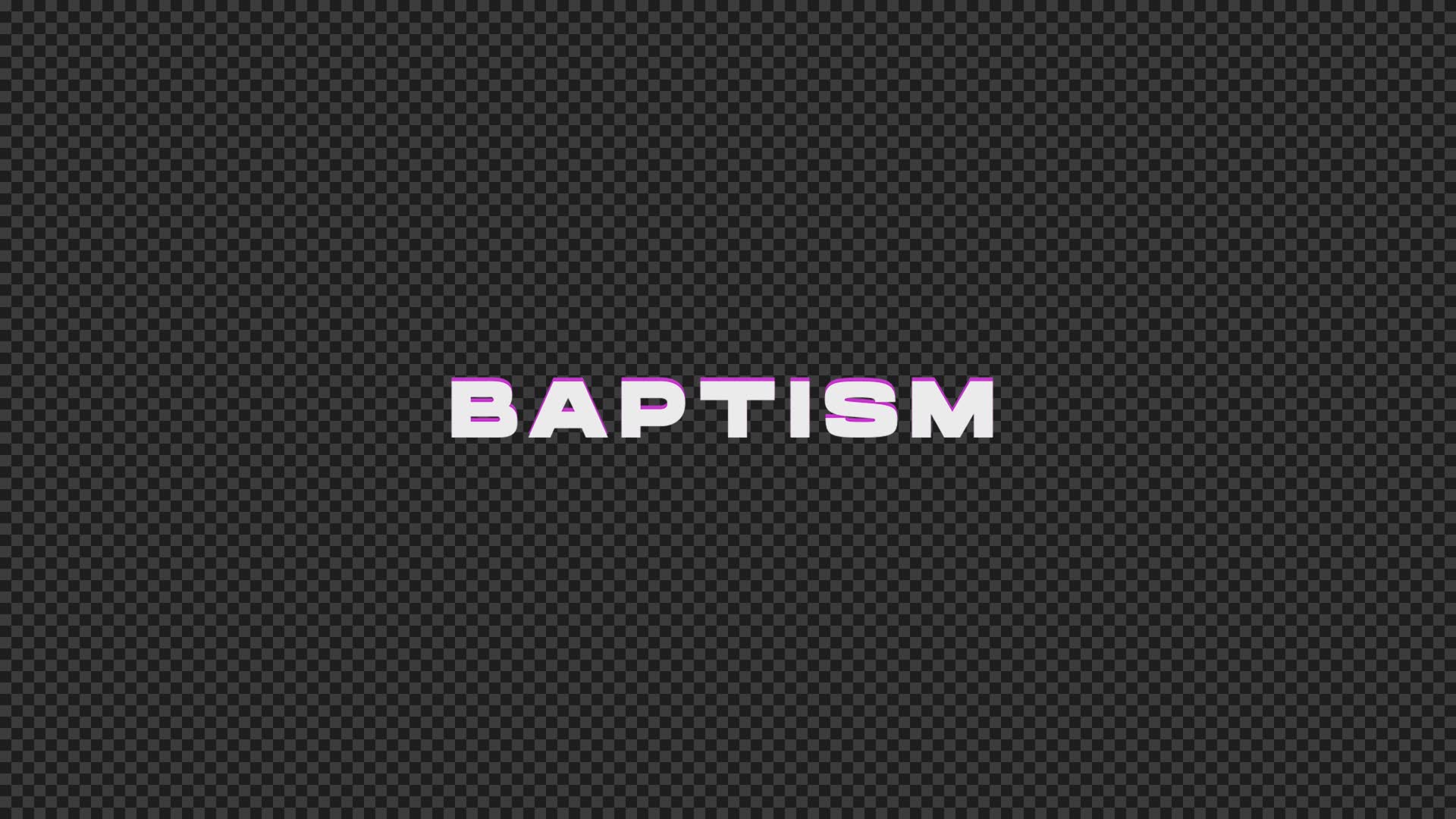 Color Cube 3D Title Overlay - Baptism | Visual Revival