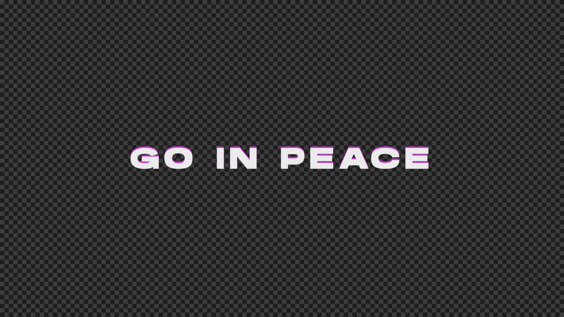 Color Cube 3D Title Overlay - Go In Peace | Visual Revival