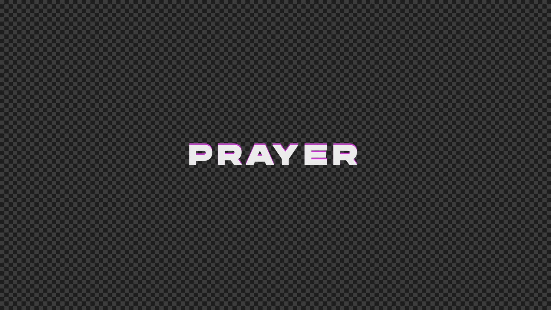 Color Cube 3D Title Overlay - Prayer | Visual Revival