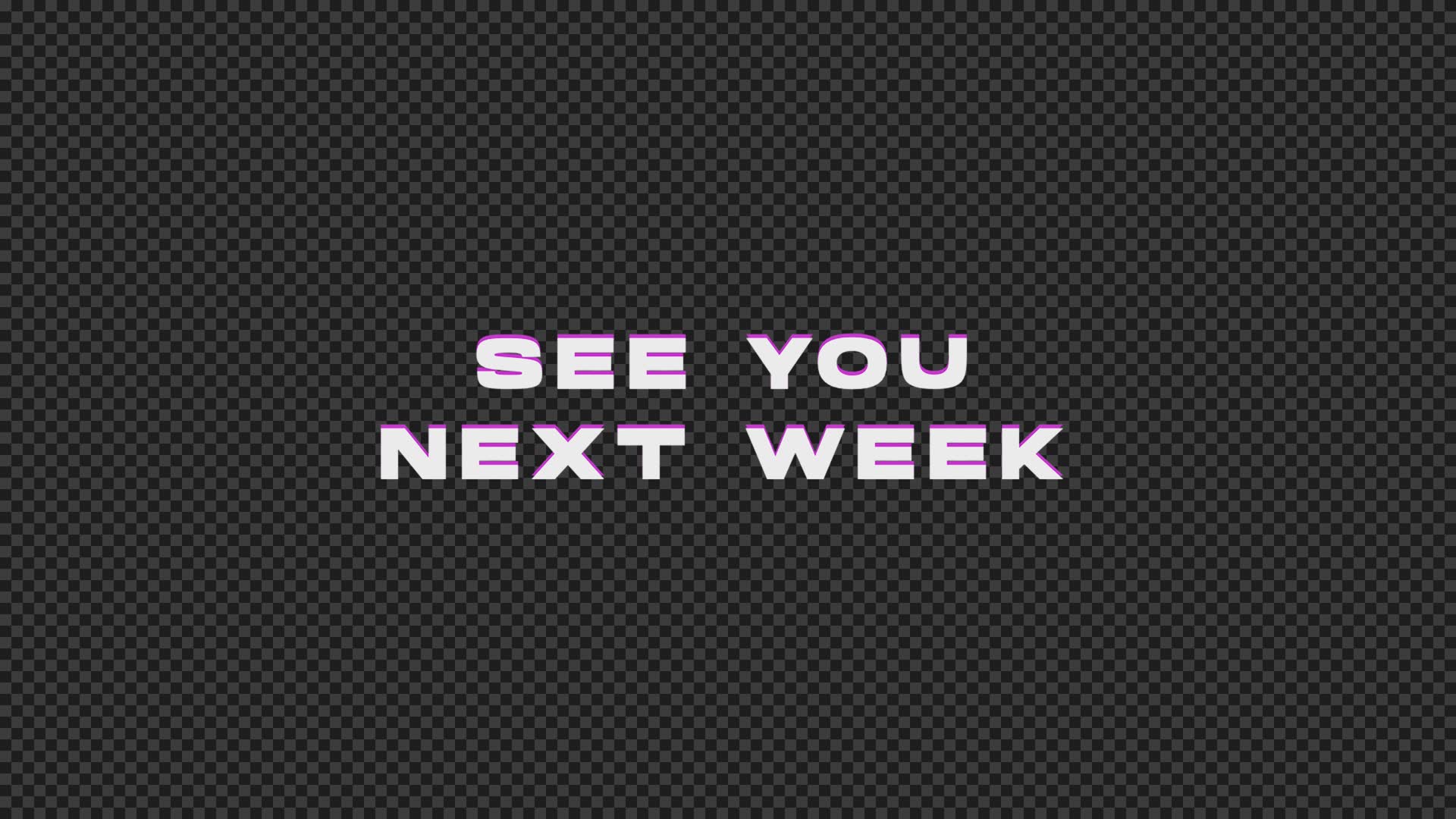 Color Cube 3D Title Overlay - See You Next Week | Visual Revival