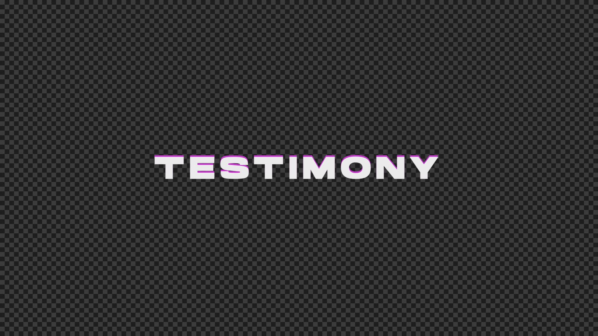 Color Cube 3D Title Overlay - Testimony | Visual Revival