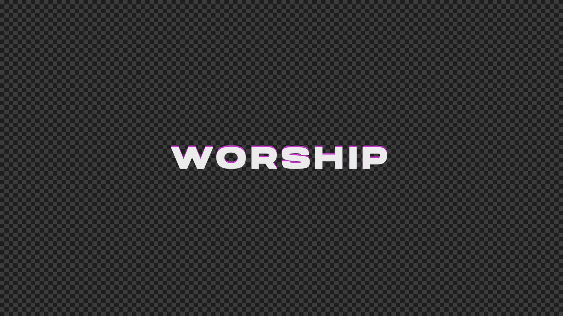 Color Cube 3D Title Overlay - Worship | Visual Revival