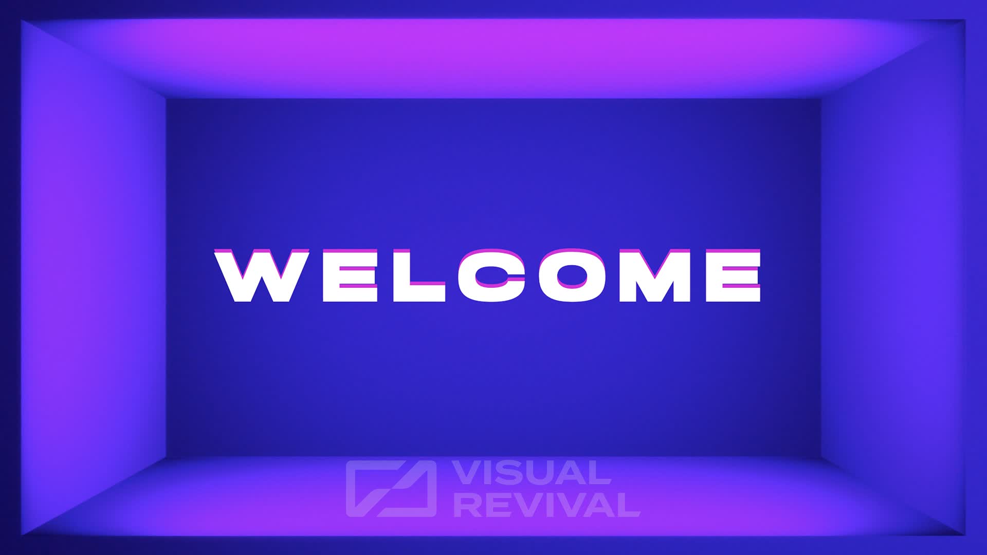 Color Cube 3D Title Slide - Welcome | Visual Revival