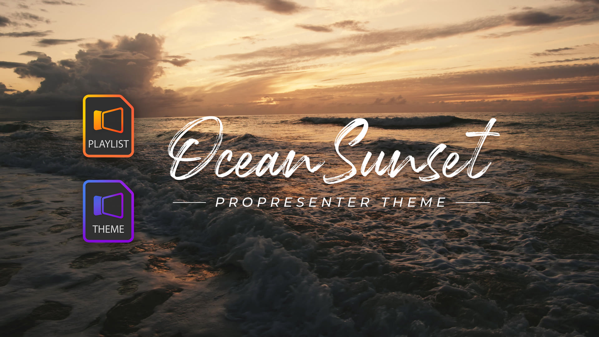 Ocean Sunset ProPresenter Theme | Visual Revival