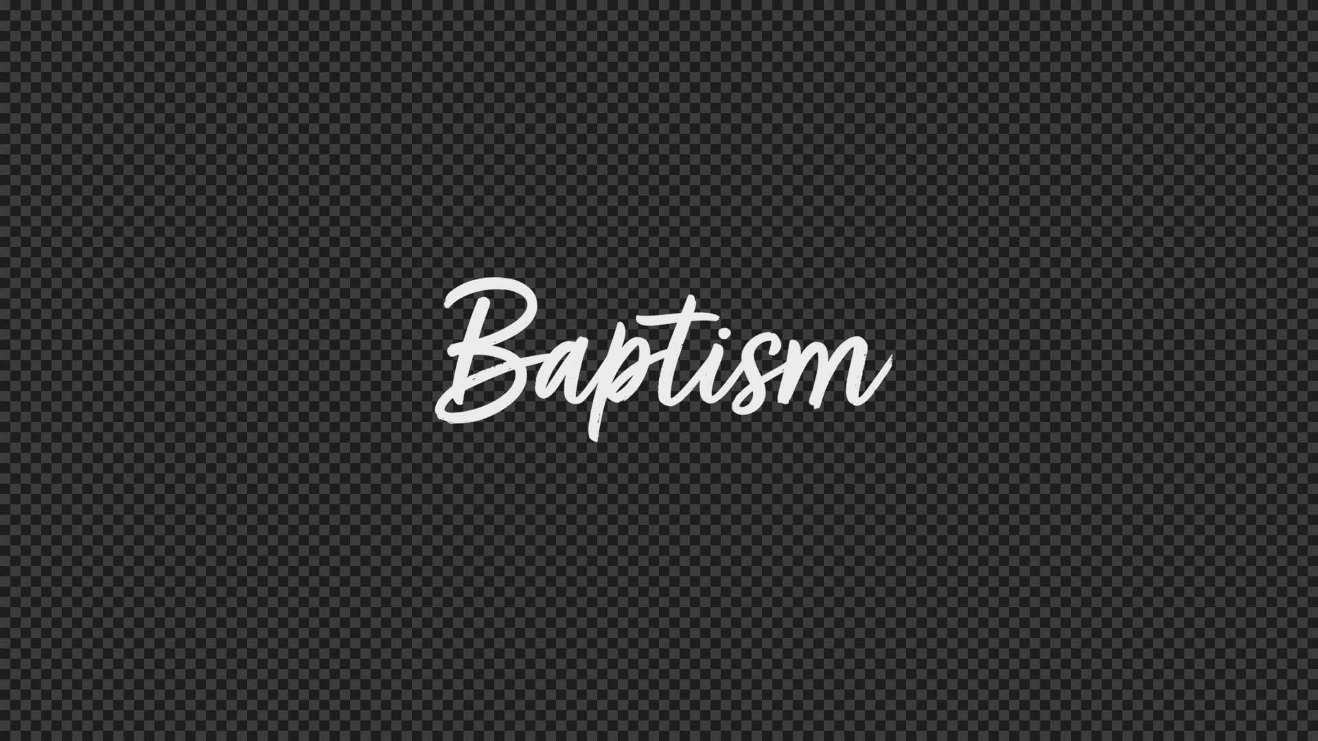 Ocean Sunset Title Overlay - Baptism | Visual Revival