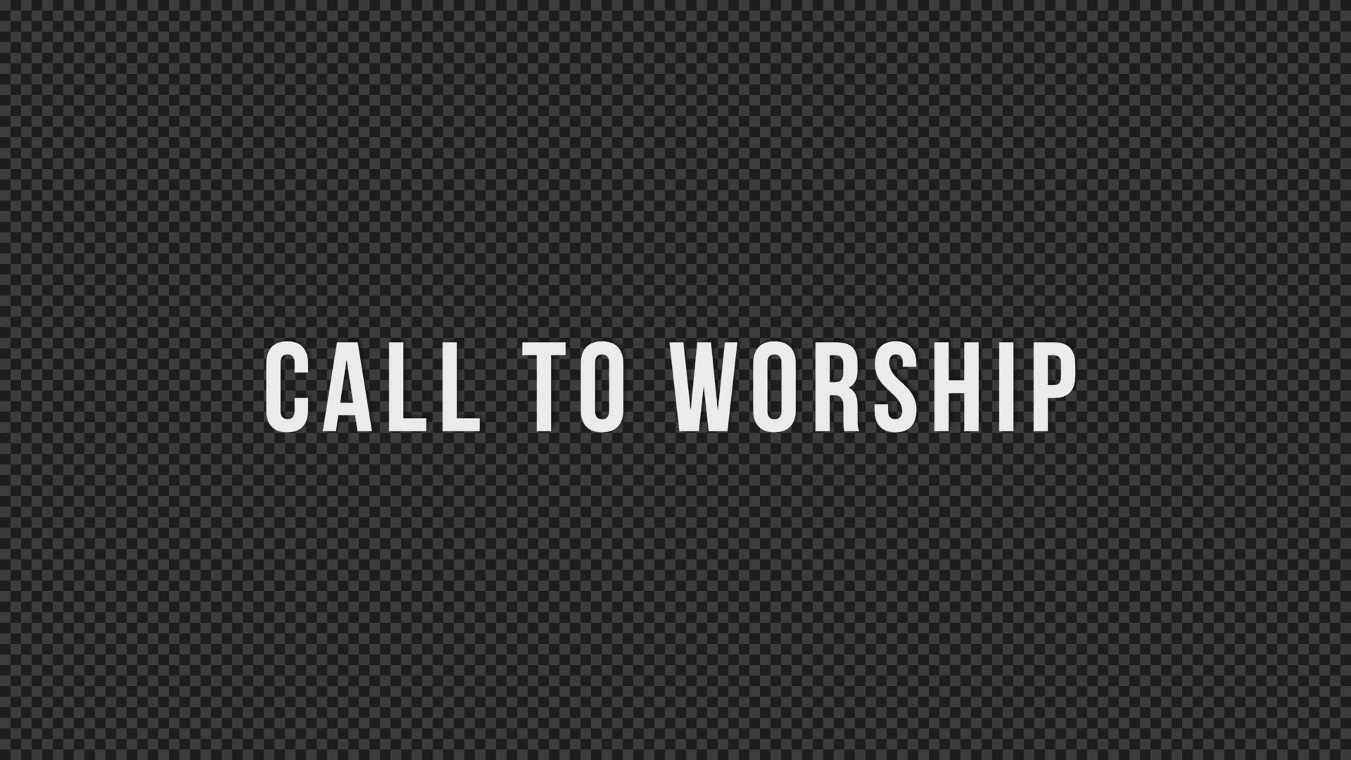 Redwood Title Overlay - Call To Worship | Visual Revival