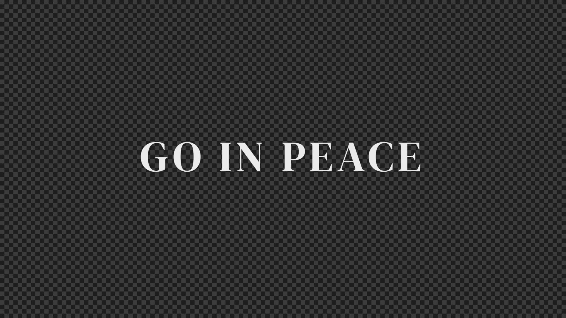 Joyful Lights Title Overlay - Go In Peace | Visual Revival