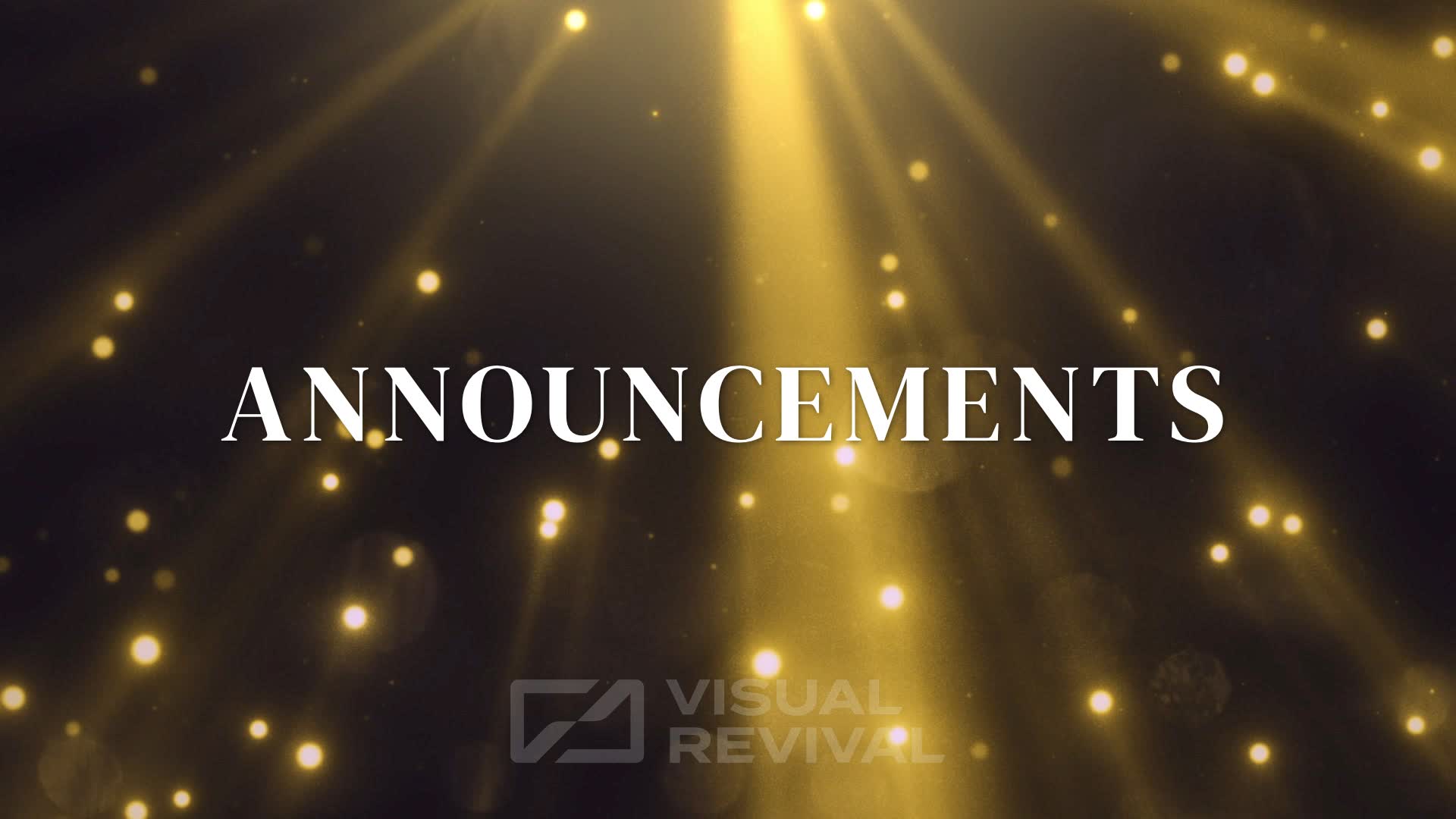 Joyful Lights Title Slide - Announcements | Visual Revival