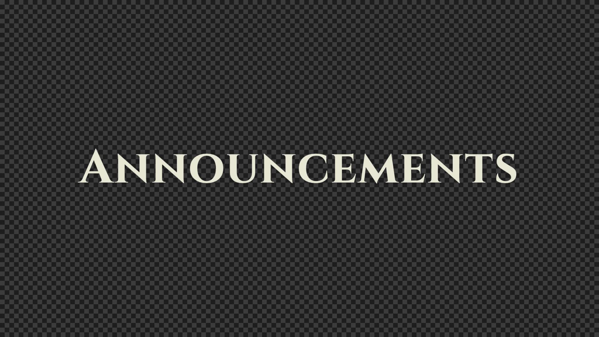 Winter Peaks Title Overlay - Announcements | Visual Revival