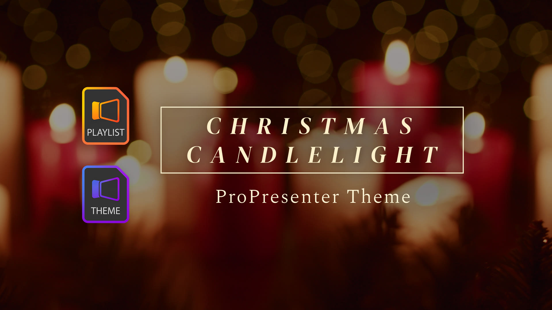 Christmas Candlelight ProPresenter Theme | Visual Revival