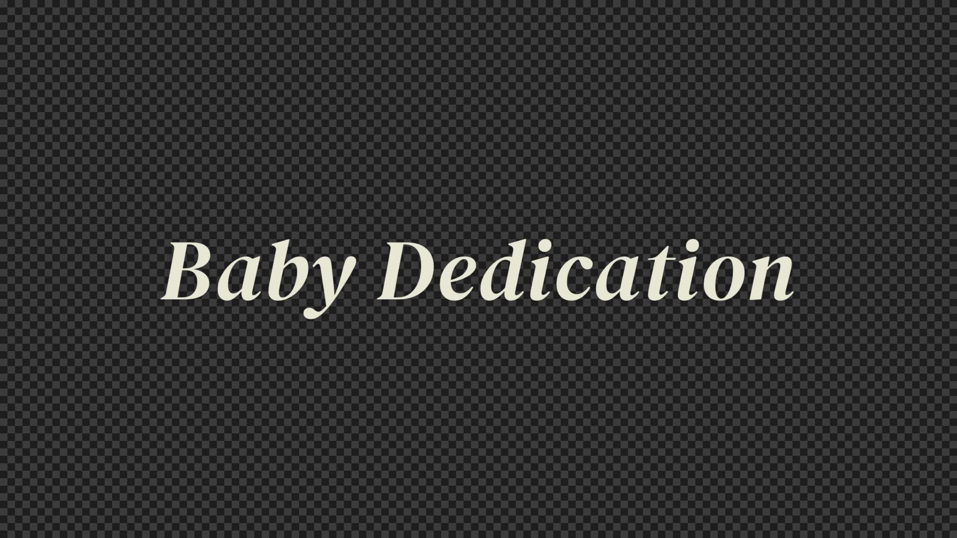Christmas Candlelight Title Overlay - Baby Dedication | Visual Revival
