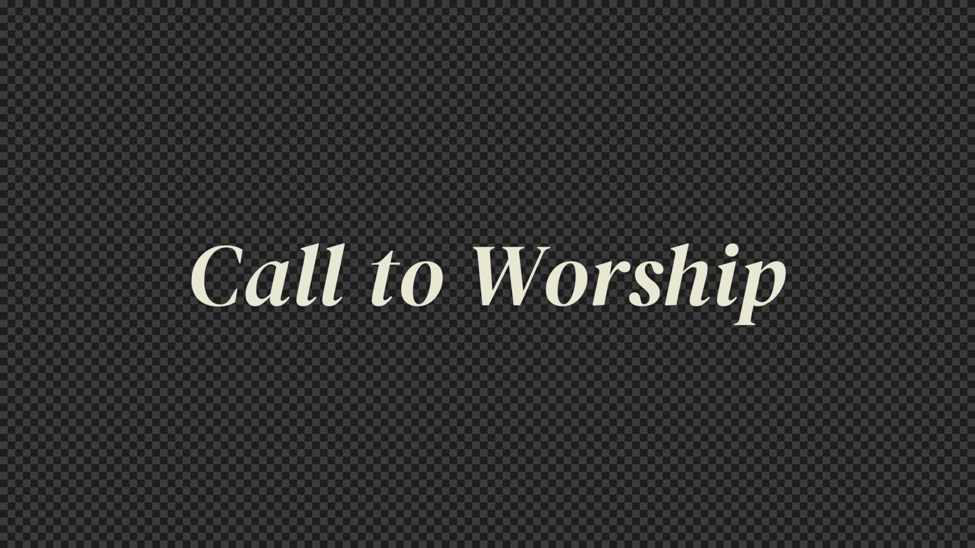 Christmas Candlelight Title Overlay - Call To Worship | Visual Revival