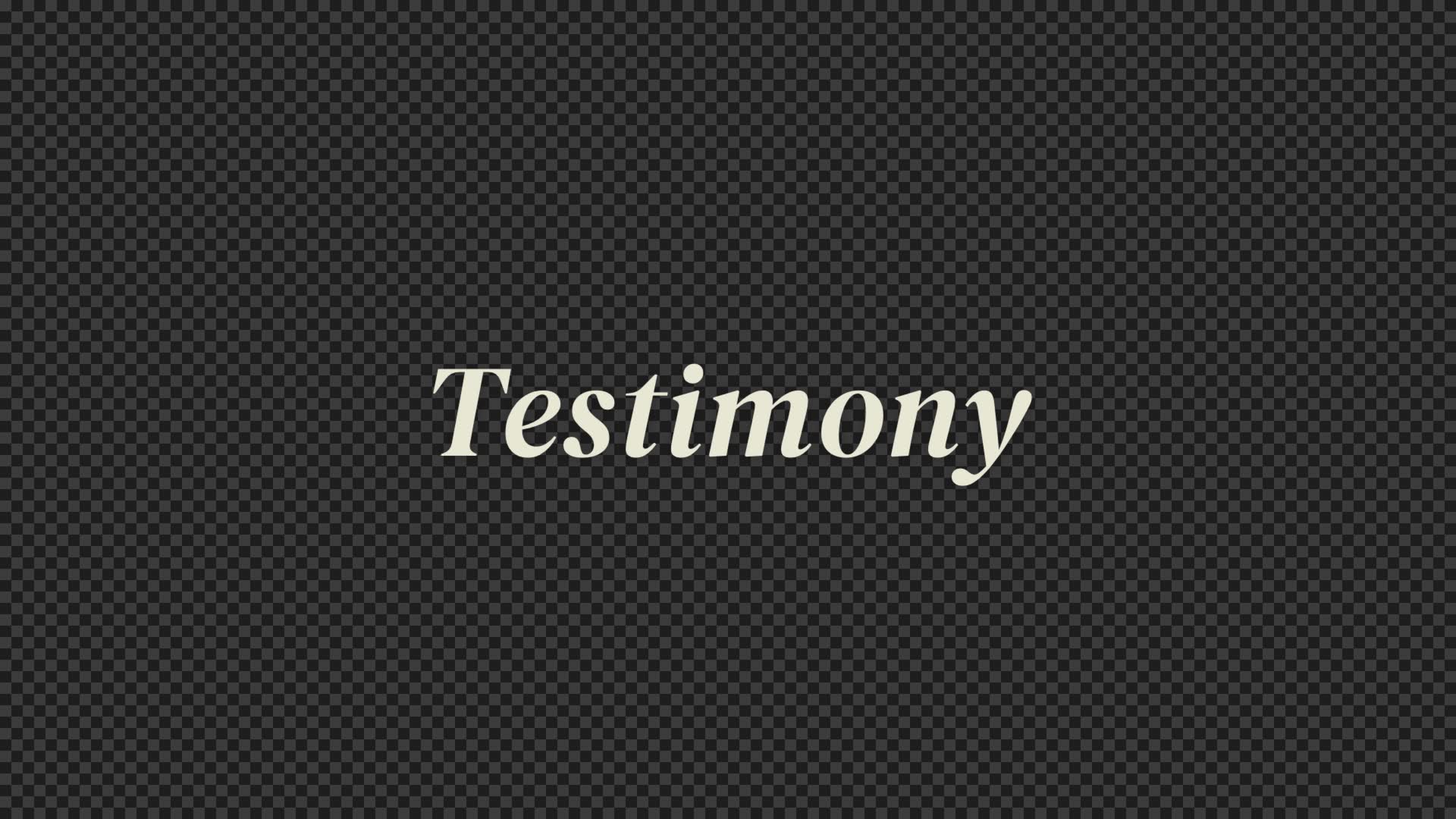 Christmas Candlelight Title Overlay - Testimony | Visual Revival