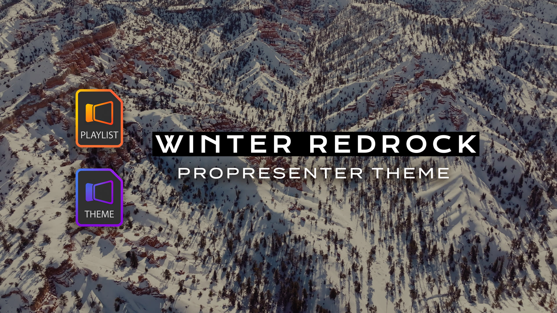 Winter Redrock ProPresenter Theme | Visual Revival