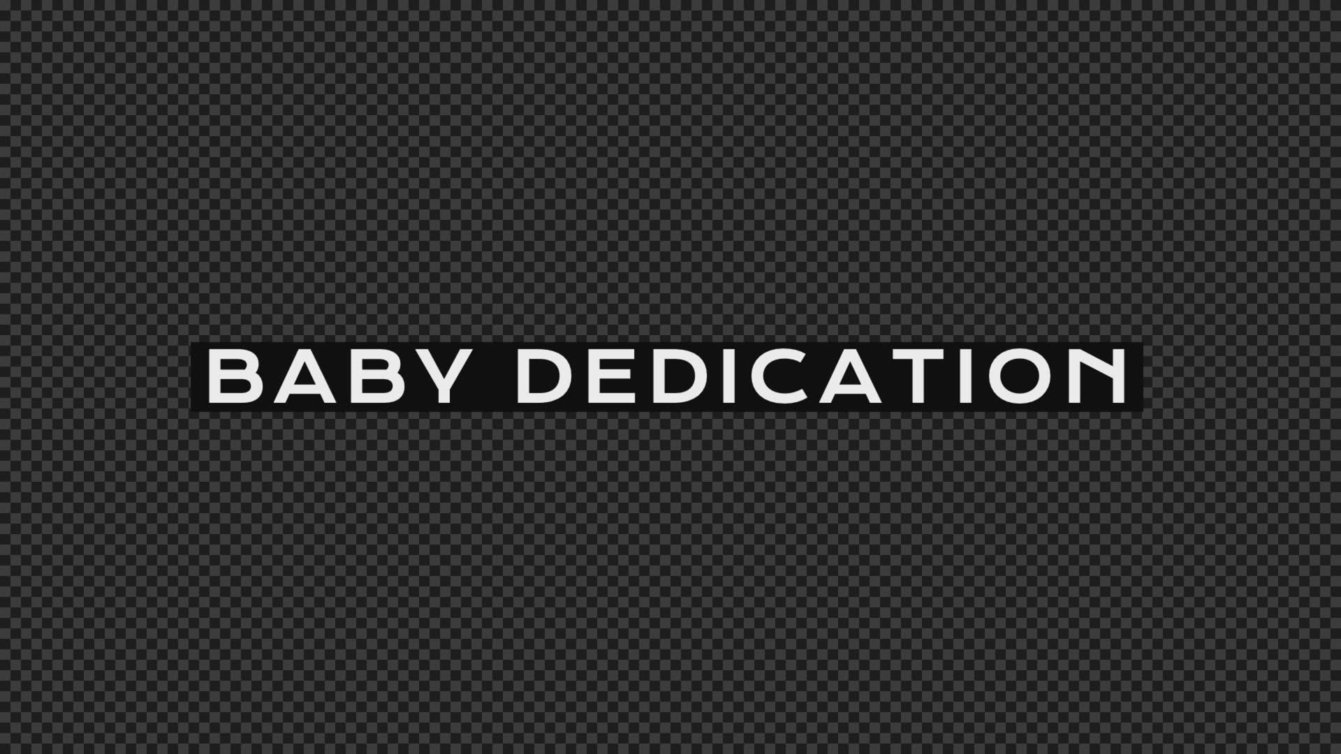 Winter Redrock Title Overlay - Baby Dedication | Visual Revival