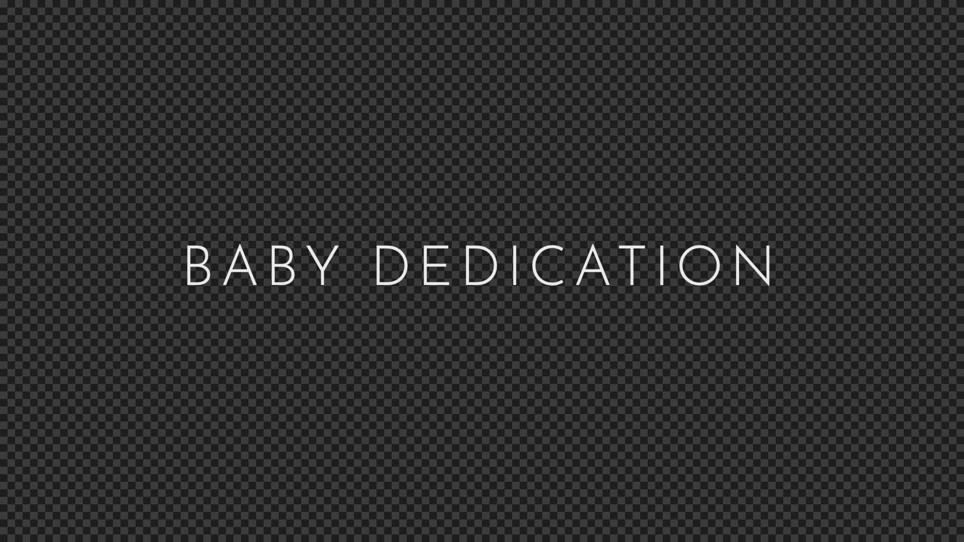 Redwood River Title Overlay - Baby Dedication | Visual Revival