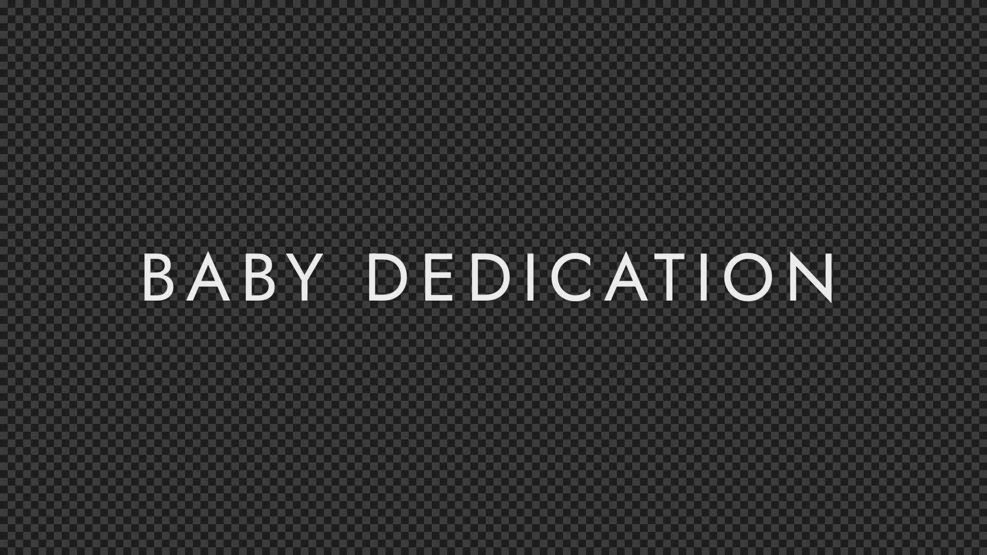 Prism Glow Title Overlay - Baby Dedication | Visual Revival