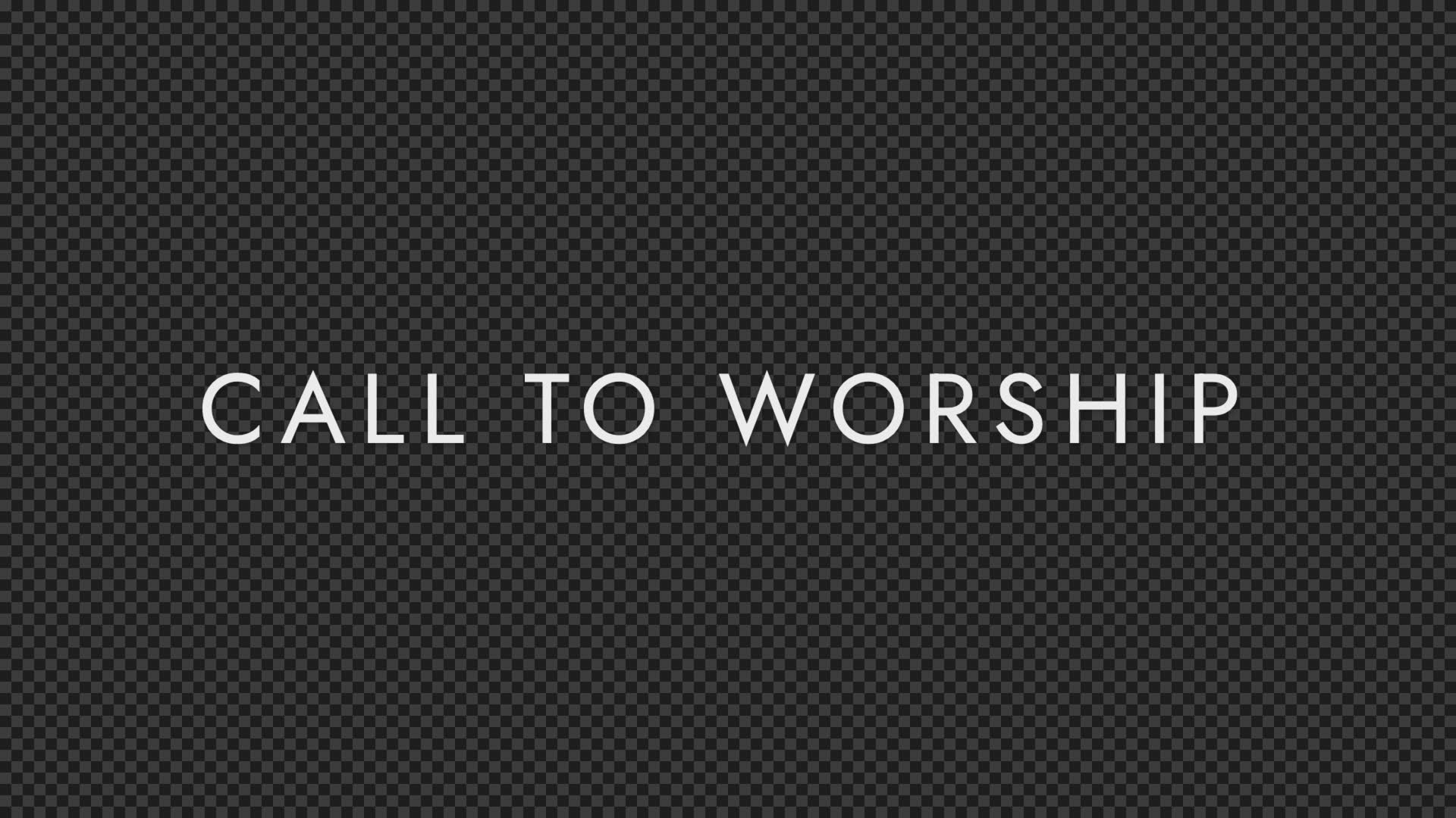 Prism Glow Title Overlay - Call To Worship | Visual Revival