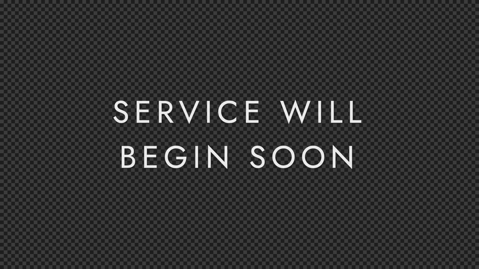 Prism Glow Title Overlay - Service Will Begin Soon | Visual Revival