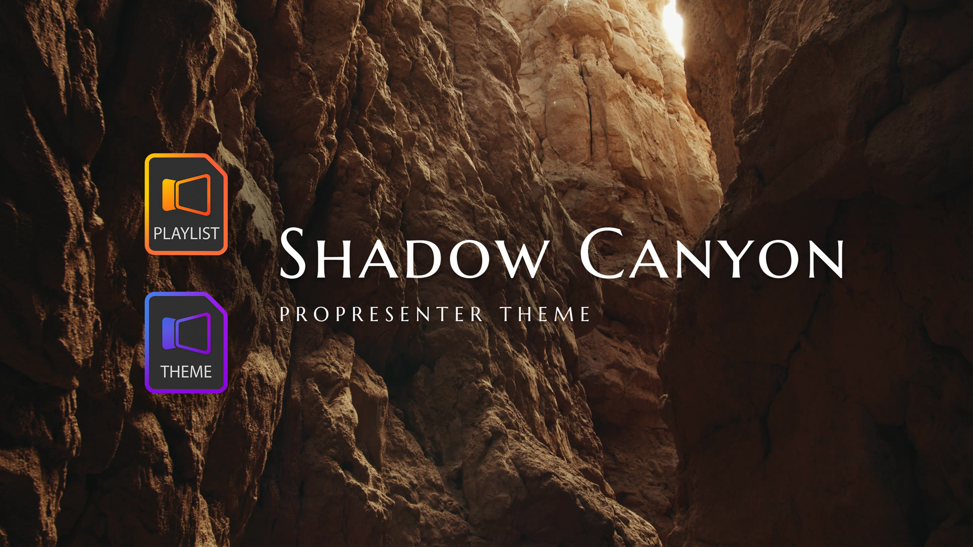 Shadow Canyon ProPresenter Theme | Visual Revival
