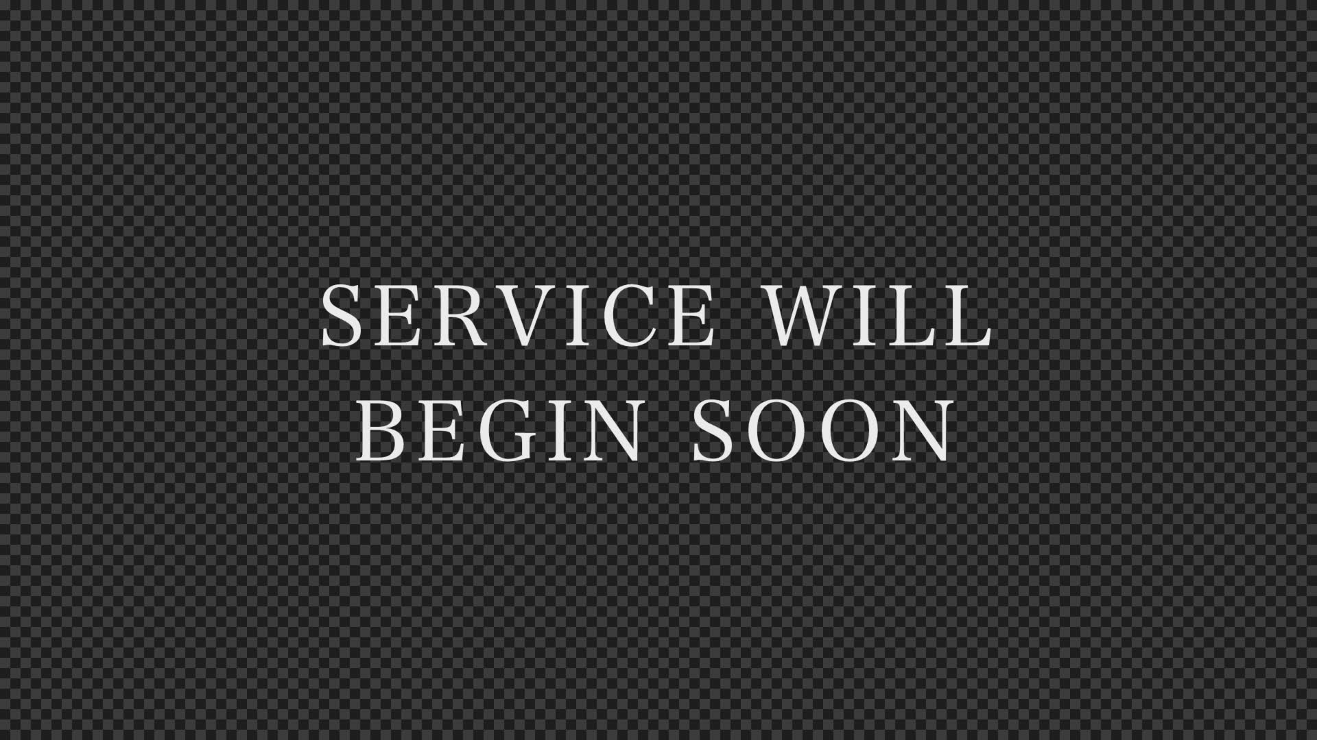 Mountain Glade Title Overlay - Service Will Begin Soon | Visual Revival